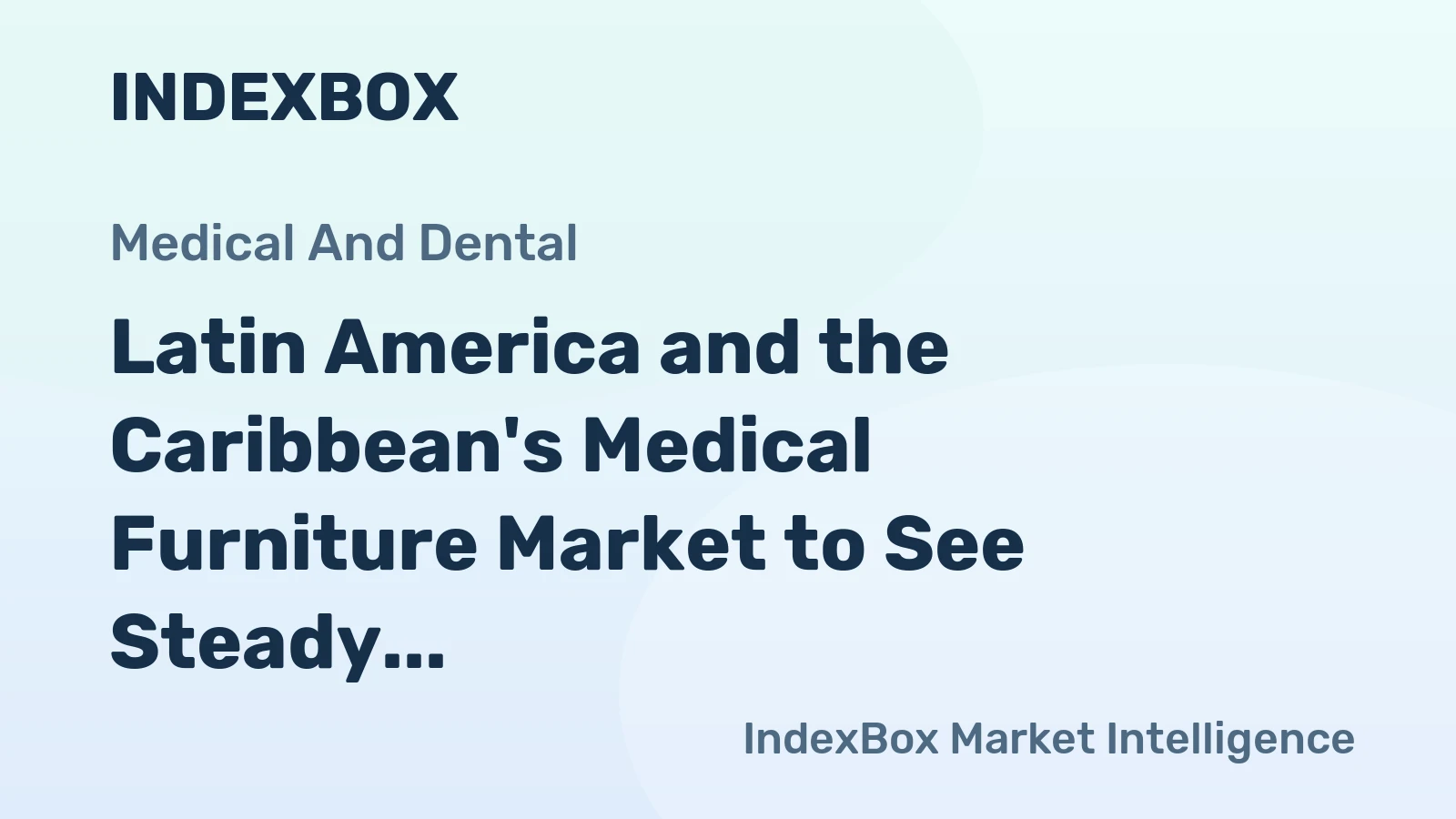 Latin America and the Caribbean's Medical Furniture Market to See Steady Growth With a 2.4% CAGR in Value