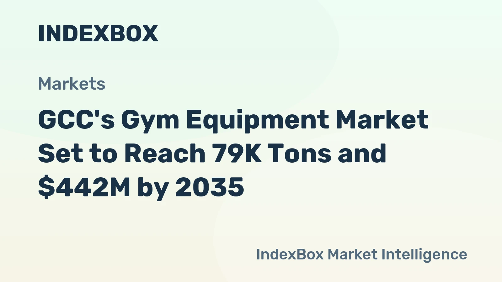 GCC's Gym Equipment Market Set to Reach 79K Tons and $442M by 2035