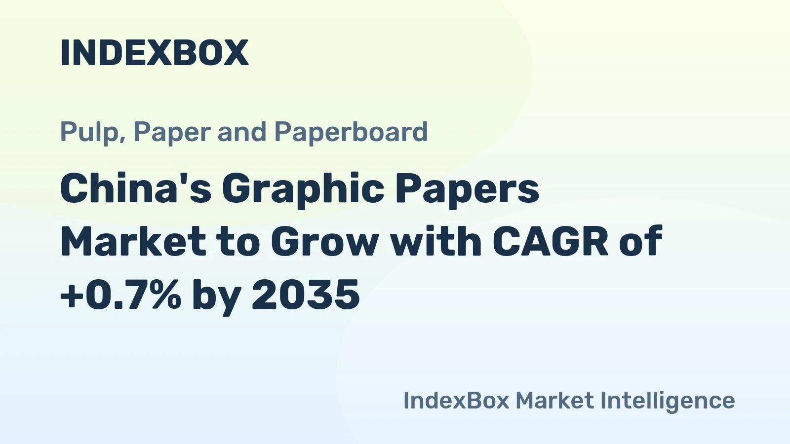 China's Graphic Papers Market to Grow with CAGR of +0.7% by 2035