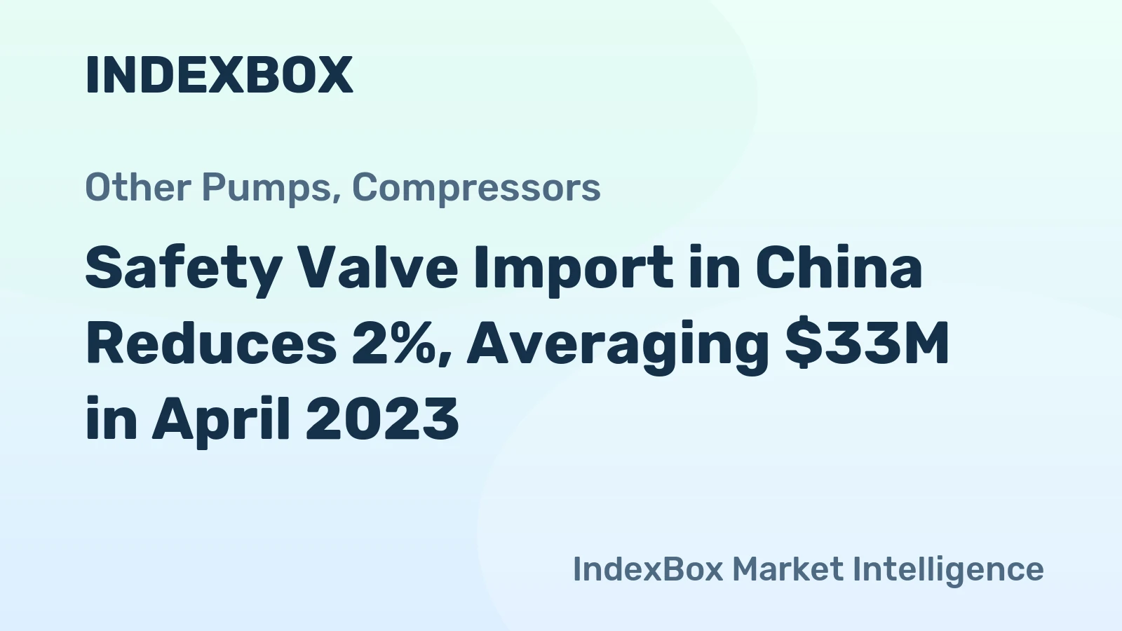 Safety Valve Import in China Reduces 2%, Averaging $33M in April 2023