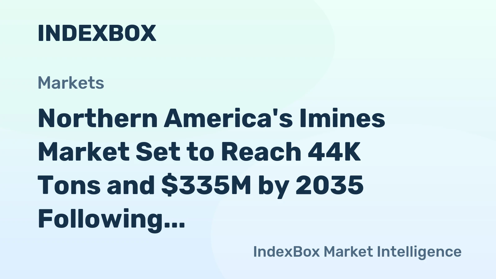 Northern America's Imines Market Set to Reach 44K Tons and $335M by 2035 Following a Strong Surge