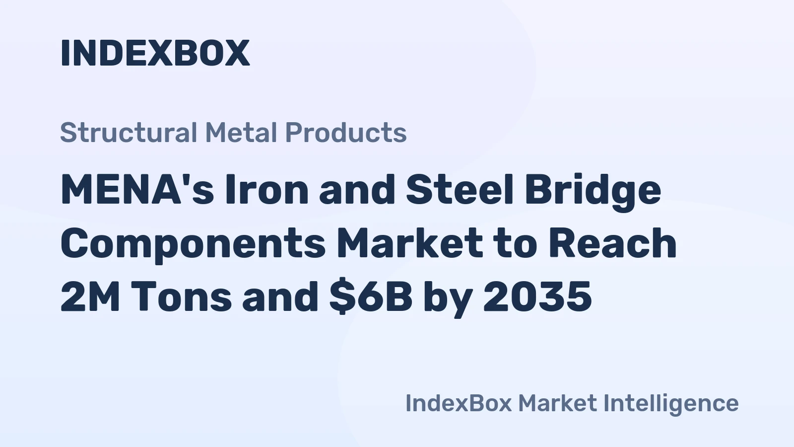 MENA's Iron and Steel Bridge Components Market to Reach 2M Tons and $6B by 2035