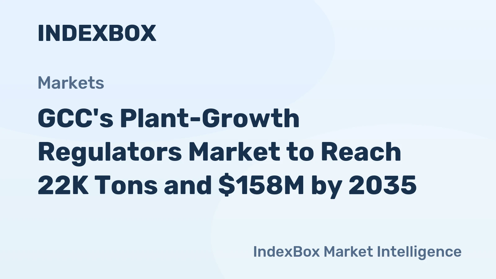 GCC's Plant-Growth Regulators Market to Reach 22K Tons and $158M by 2035