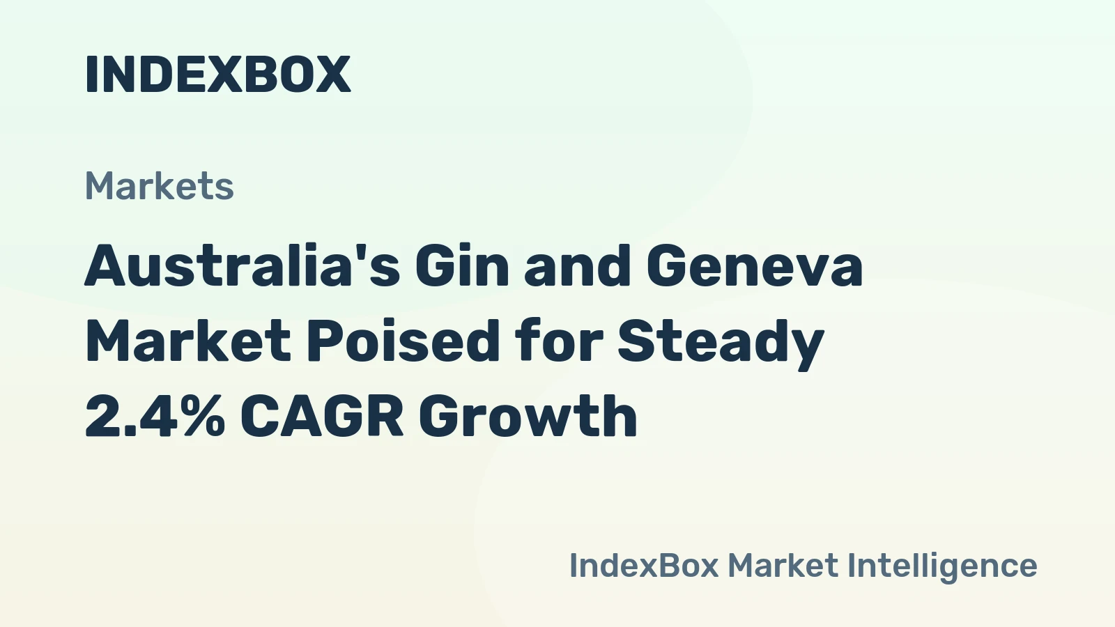 Australia's Gin and Geneva Market Poised for Steady 2.4% CAGR Growth