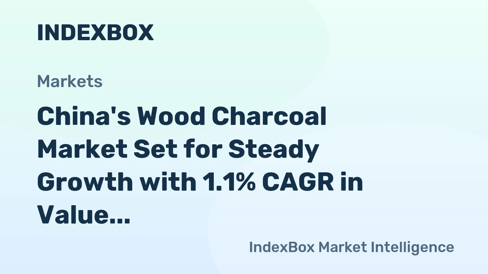 China's Wood Charcoal Market Set for Steady Growth with 1.1% CAGR in Value Through 2035
