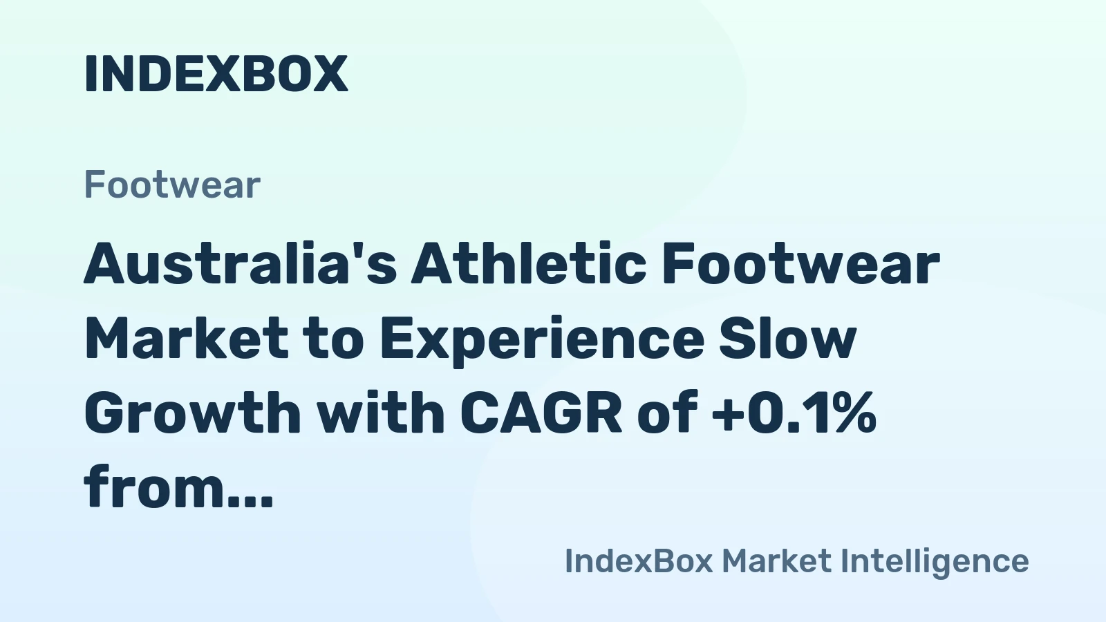 Australia's Athletic Footwear Market to Experience Slow Growth with CAGR of +0.1% from 2024 to 2035