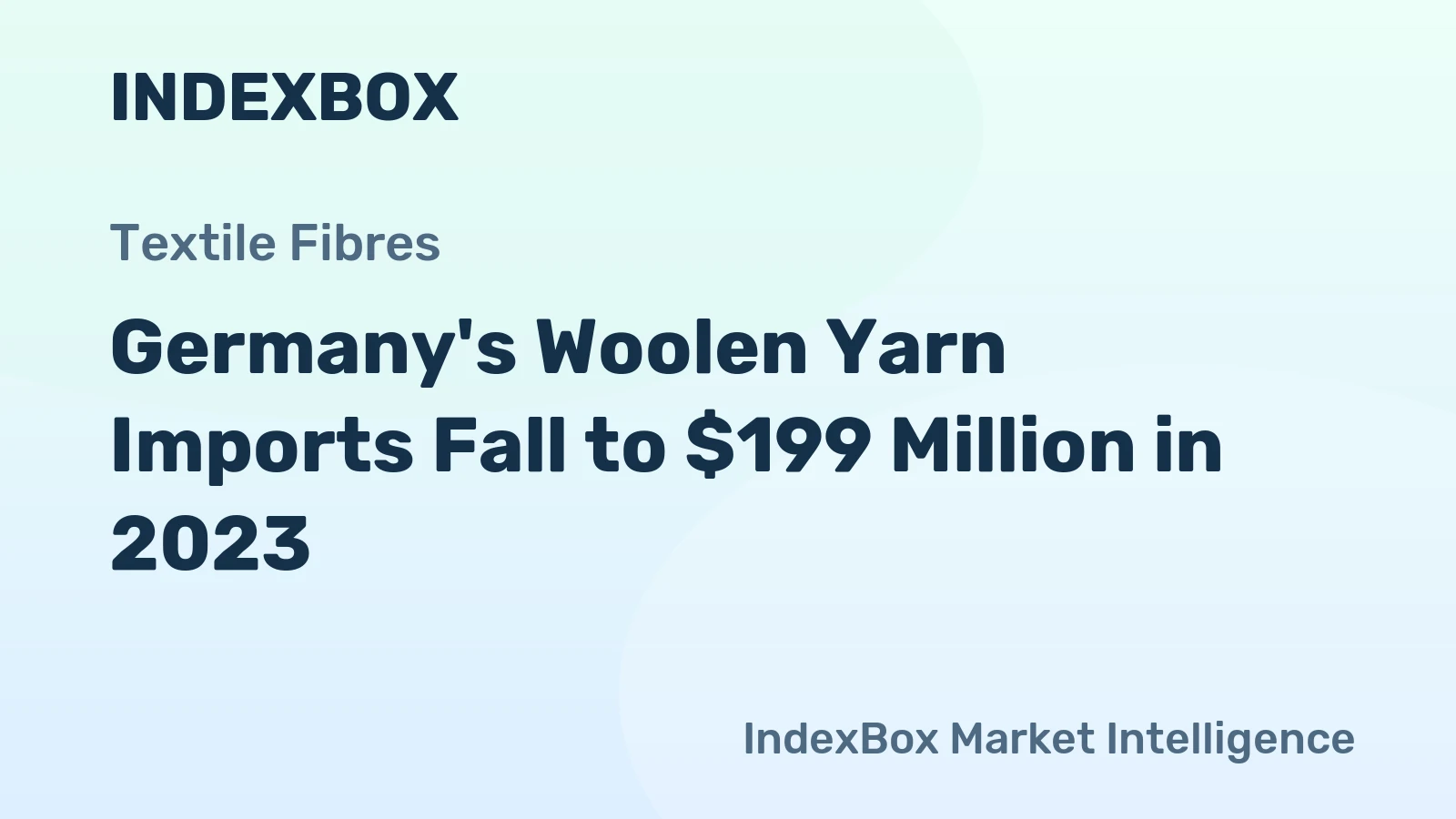 Germany's Woolen Yarn Imports Fall to $199 Million in 2023