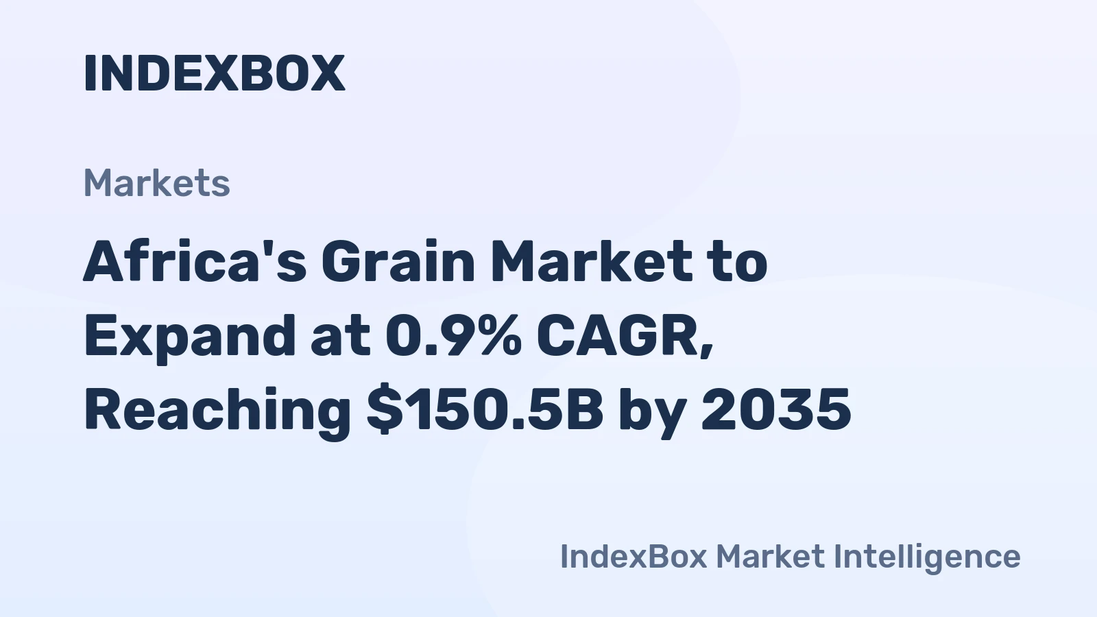 Africa's Grain Market to Expand at 0.9% CAGR, Reaching $150.5B by 2035