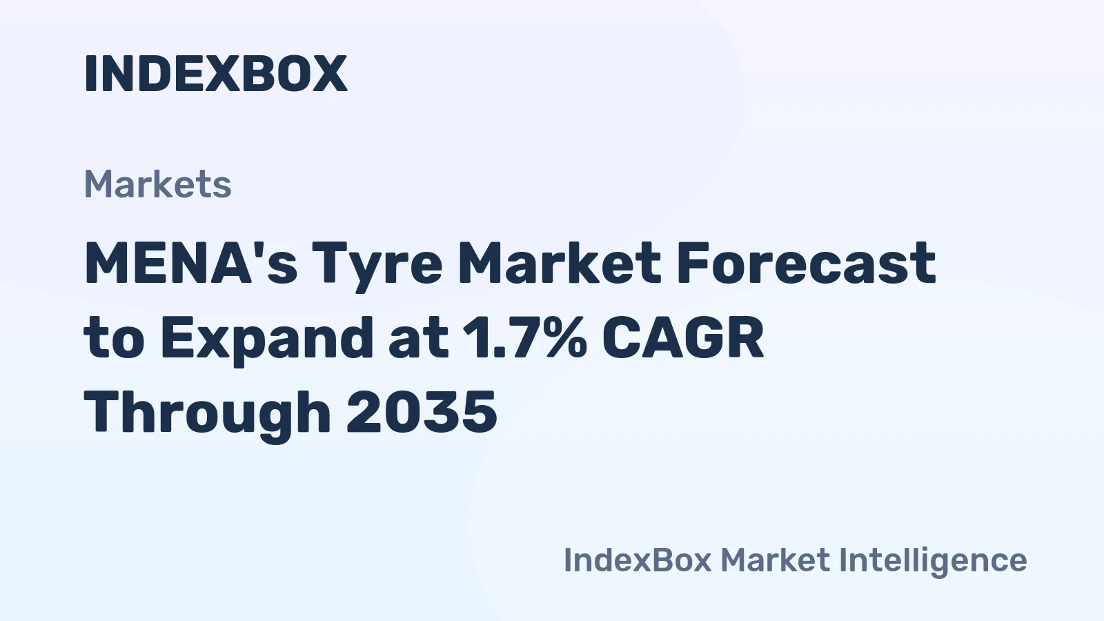 MENA's Tyre Market Forecast to Expand at 1.7% CAGR Through 2035
