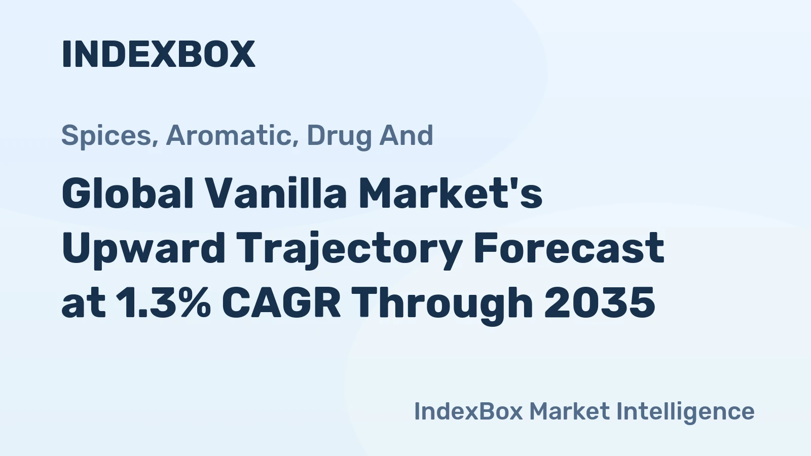 Global Vanilla Market's Upward Trajectory Forecast at 1.3% CAGR Through 2035