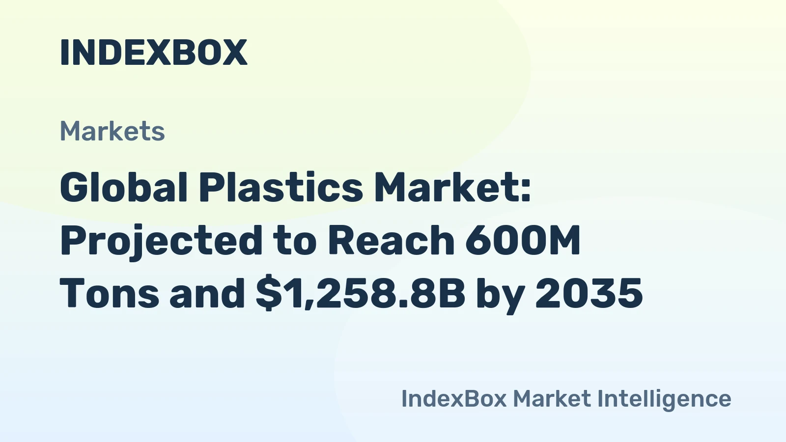 Global Plastics Market: Projected to Reach 600M Tons and $1,258.8B by 2035