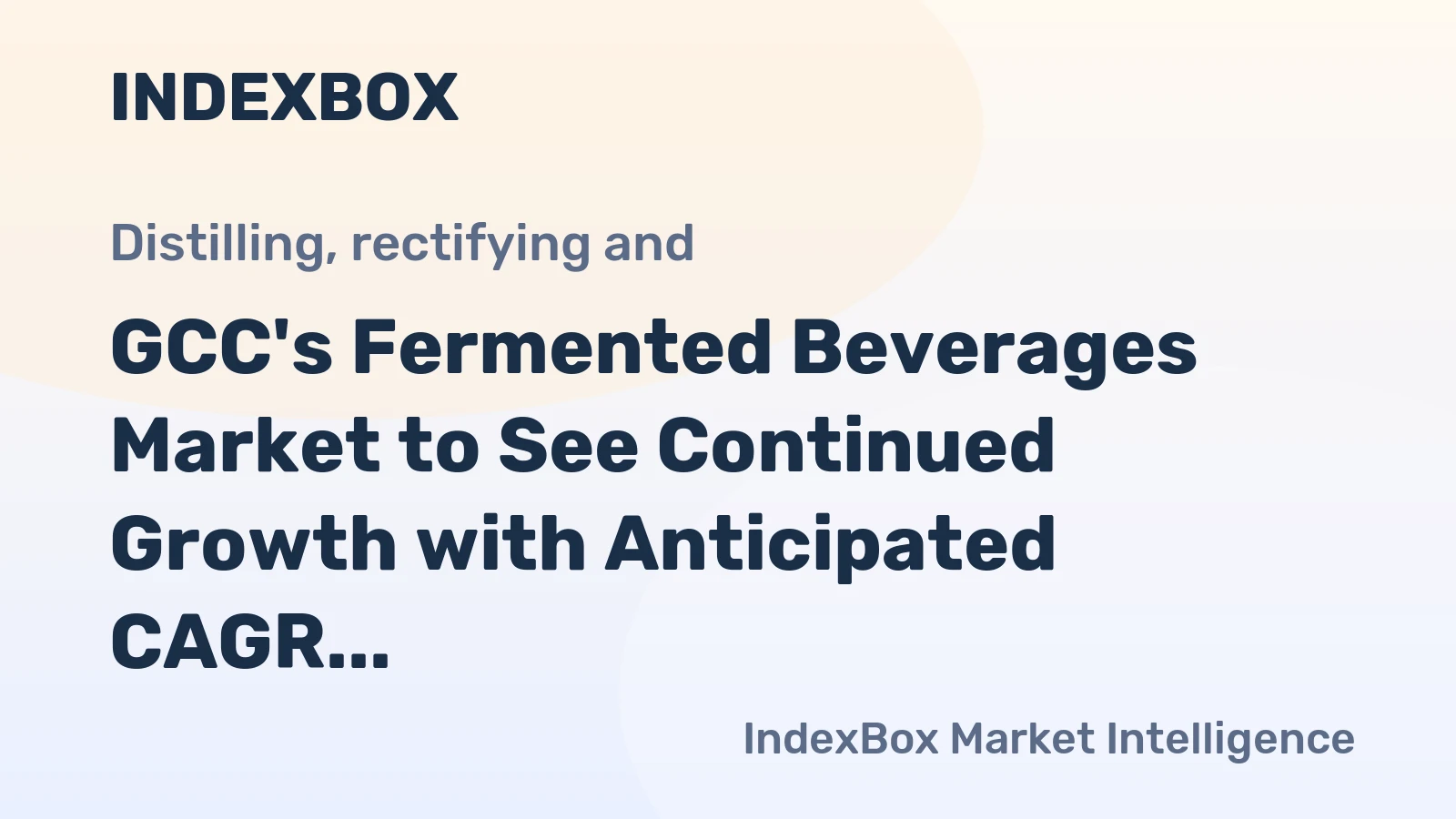 GCC's Fermented Beverages Market to See Continued Growth with Anticipated CAGR of +2.0% through 2035
