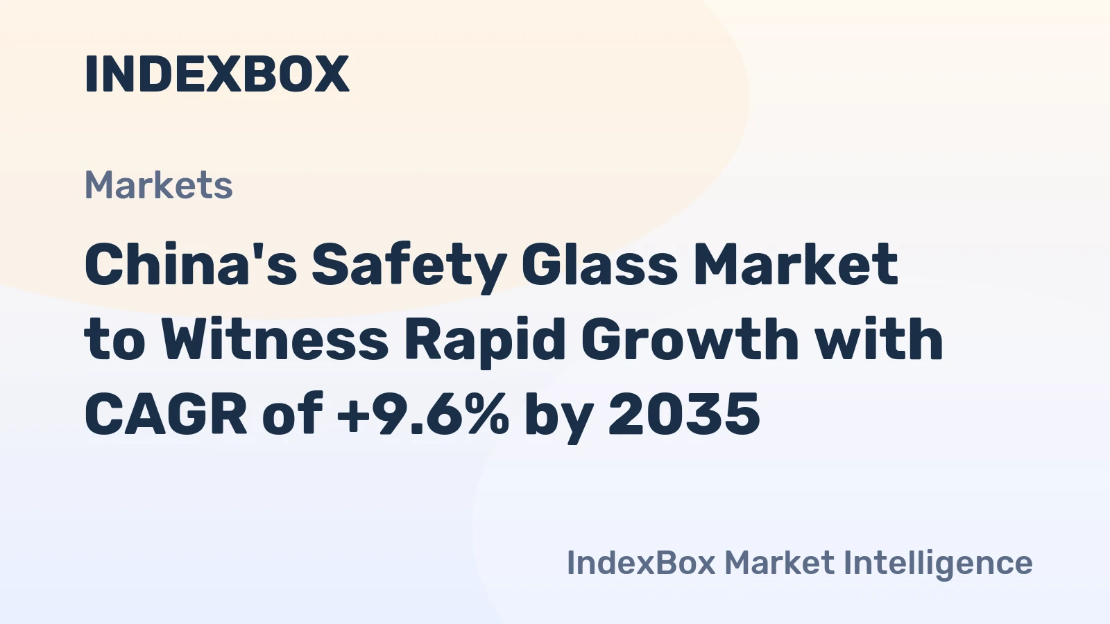 China's Safety Glass Market to Witness Rapid Growth with CAGR of +9.6% by 2035