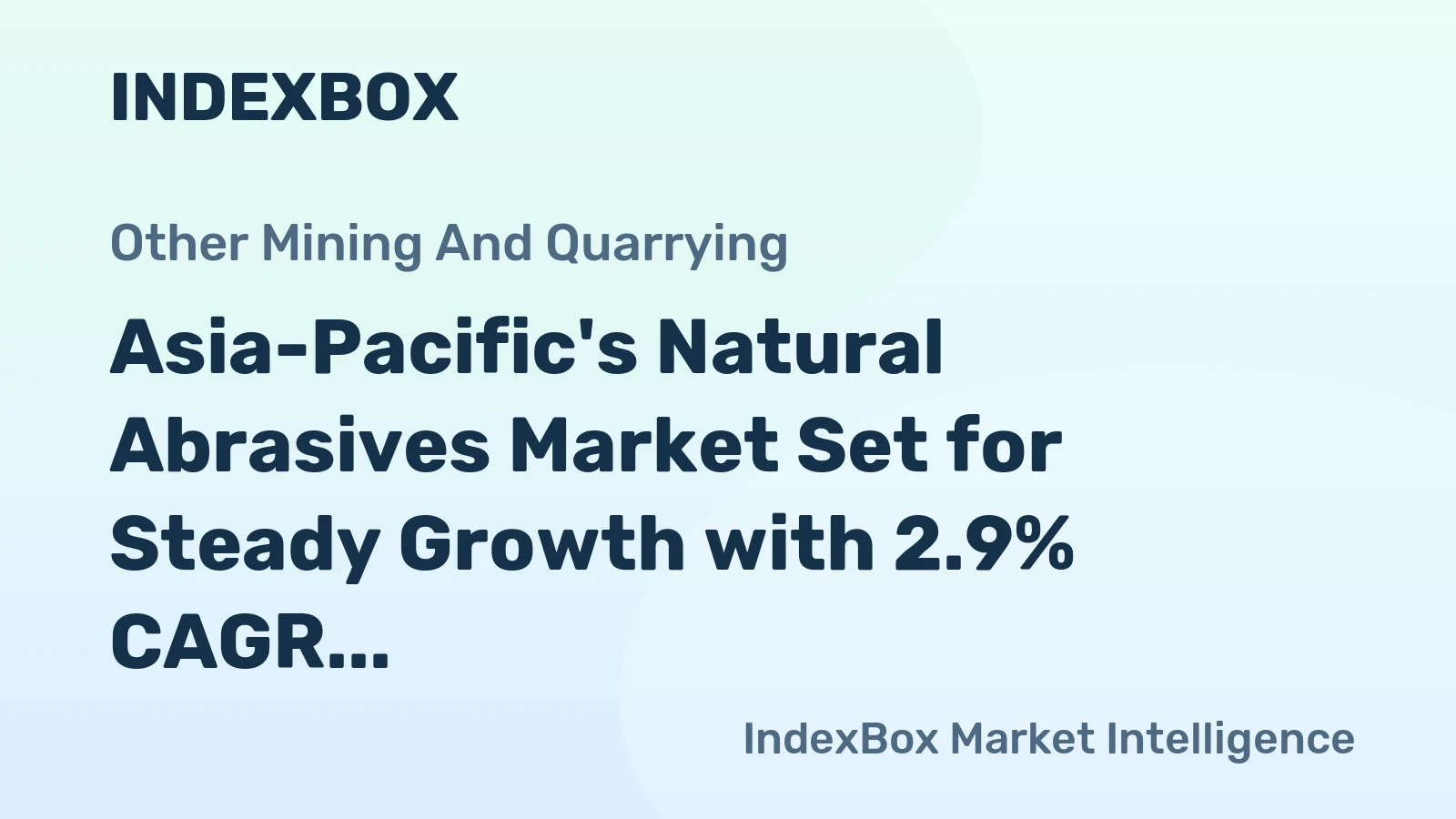 Asia-Pacific's Natural Abrasives Market Set for Steady Growth with 2.9% CAGR Through 2035