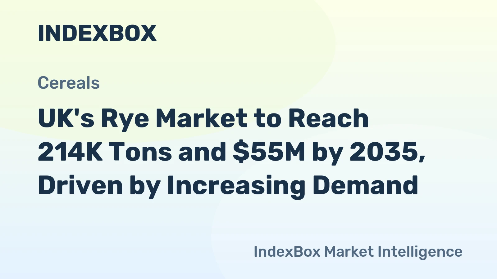 UK's Rye Market to Reach 214K Tons and $55M by 2035, Driven by Increasing Demand