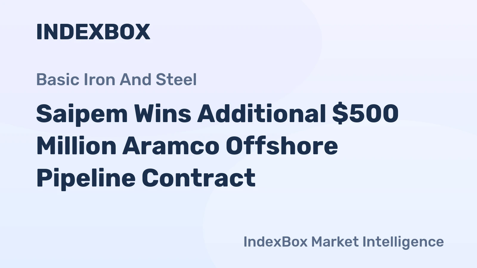 Saipem Wins Additional $500 Million Aramco Offshore Pipeline Contract