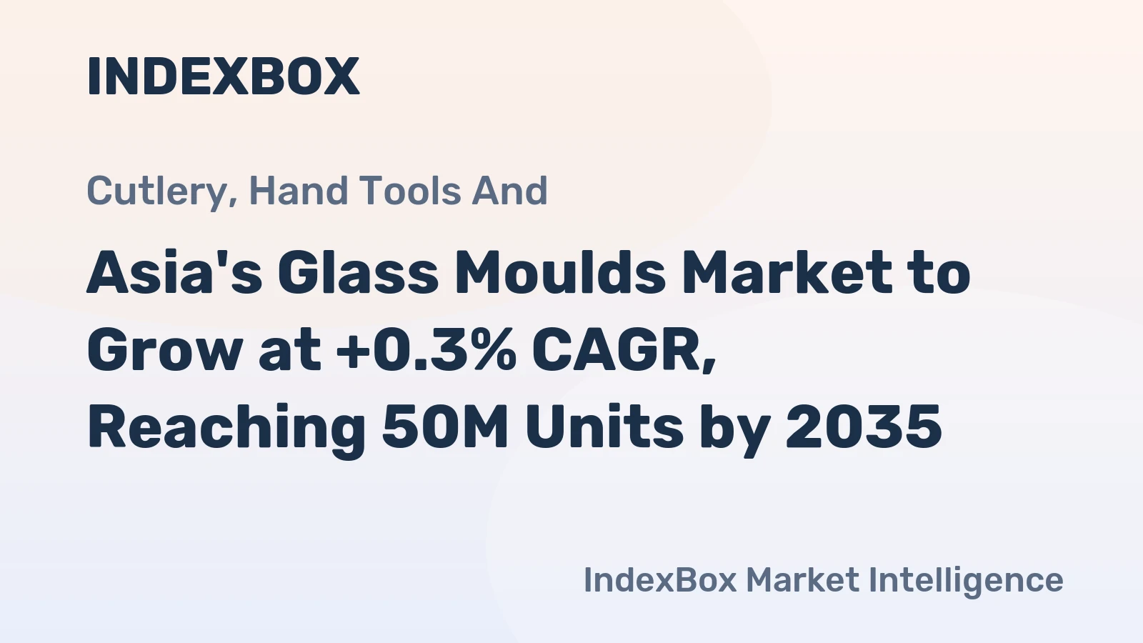 Asia's Glass Moulds Market to Grow at +0.3% CAGR, Reaching 50M Units by 2035