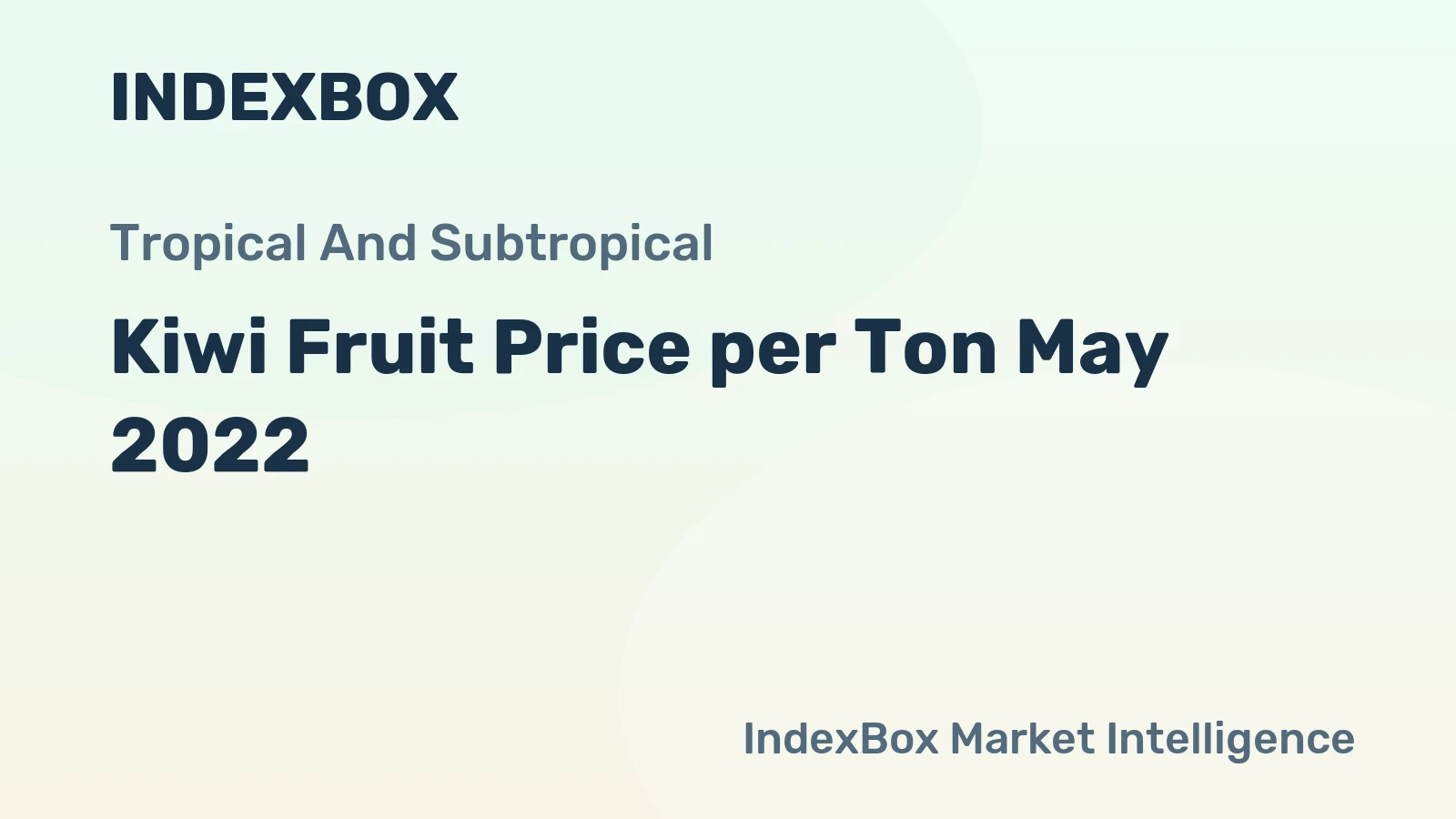 Kiwi Fruit Price per Ton May 2022