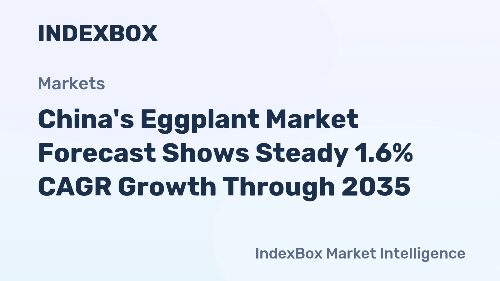 China's Eggplant Market Forecast Shows Steady 1.6% CAGR Growth Through 2035