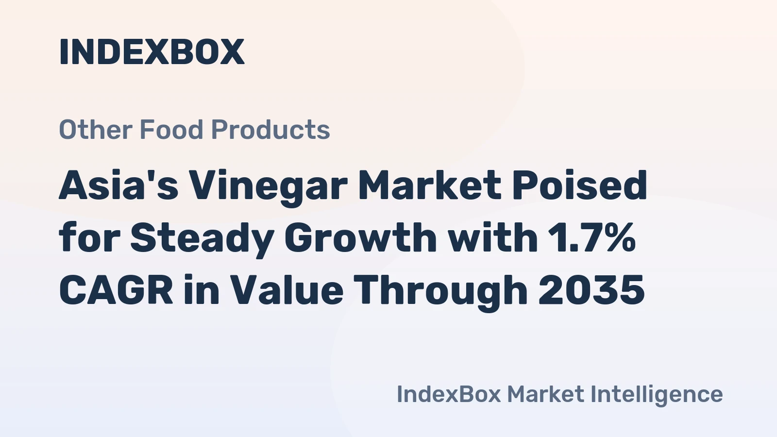 Asia's Vinegar Market Poised for Steady Growth with 1.7% CAGR in Value Through 2035