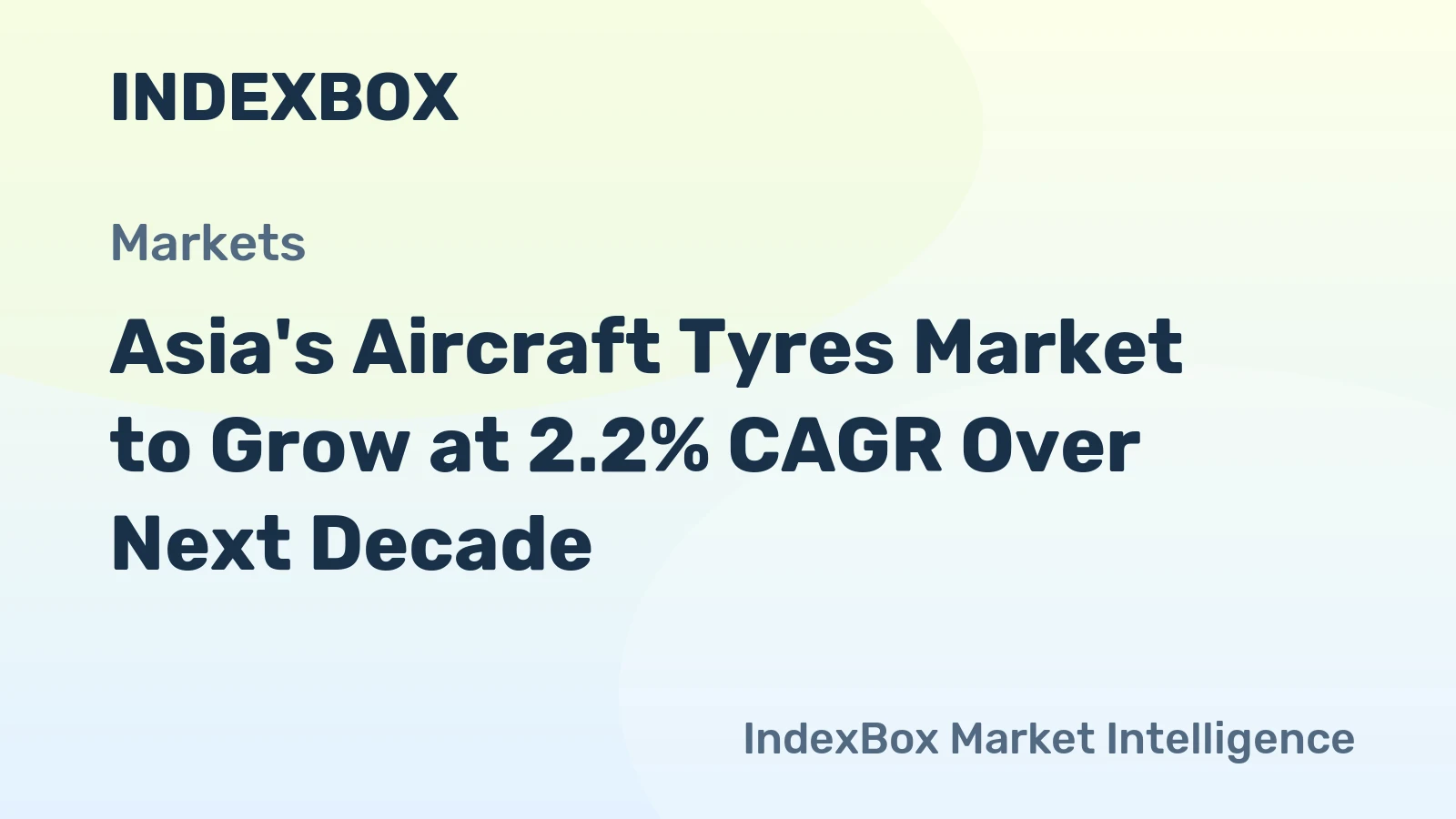 Asia's Aircraft Tyres Market to Grow at 2.2% CAGR Over Next Decade