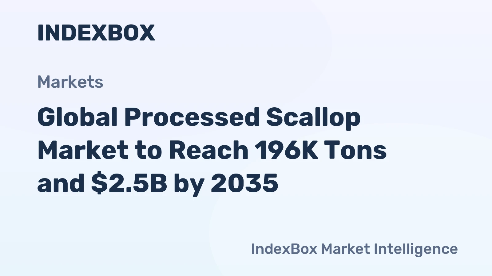 Global Processed Scallop Market to Reach 196K Tons and $2.5B by 2035