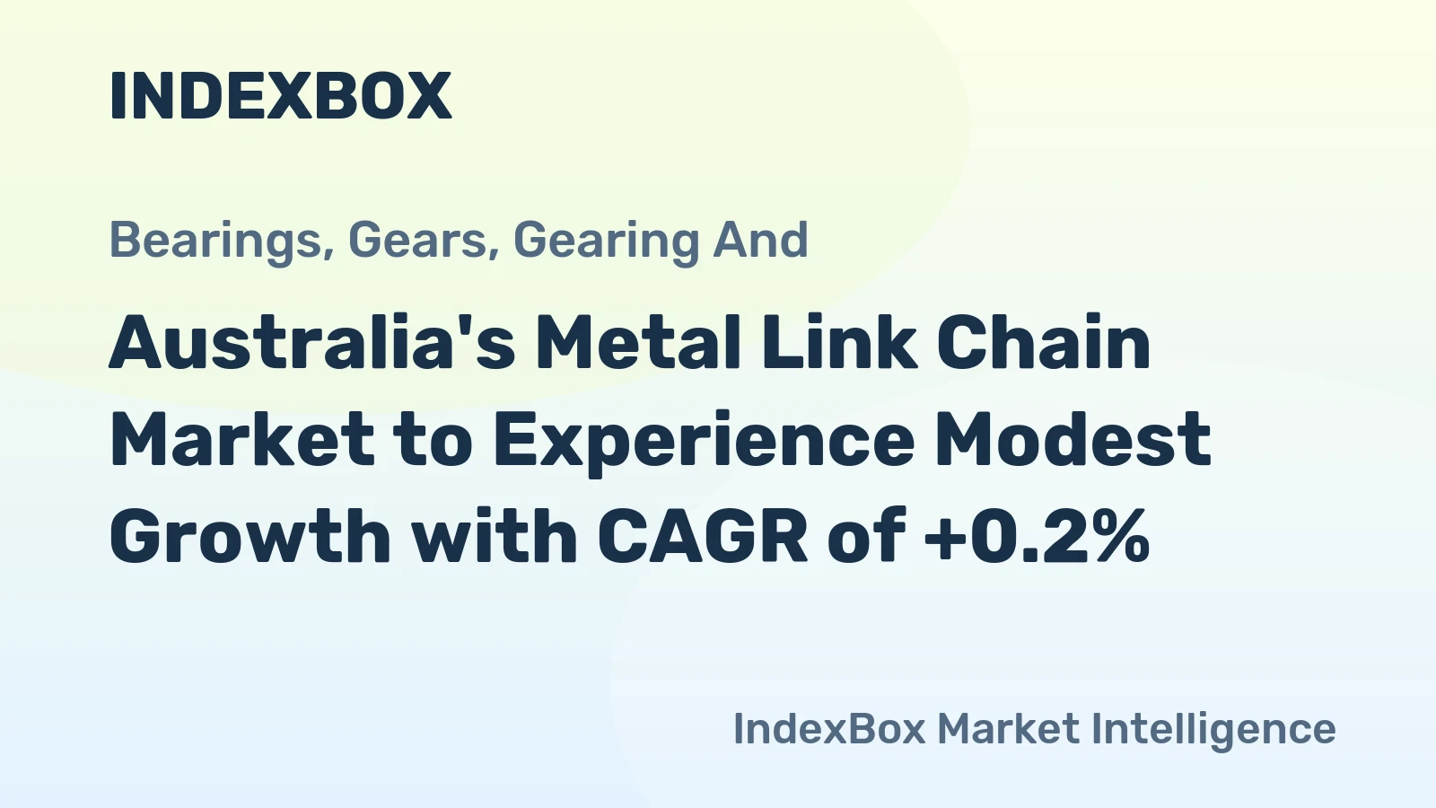 Australia's Metal Link Chain Market to Experience Modest Growth with CAGR of +0.2%