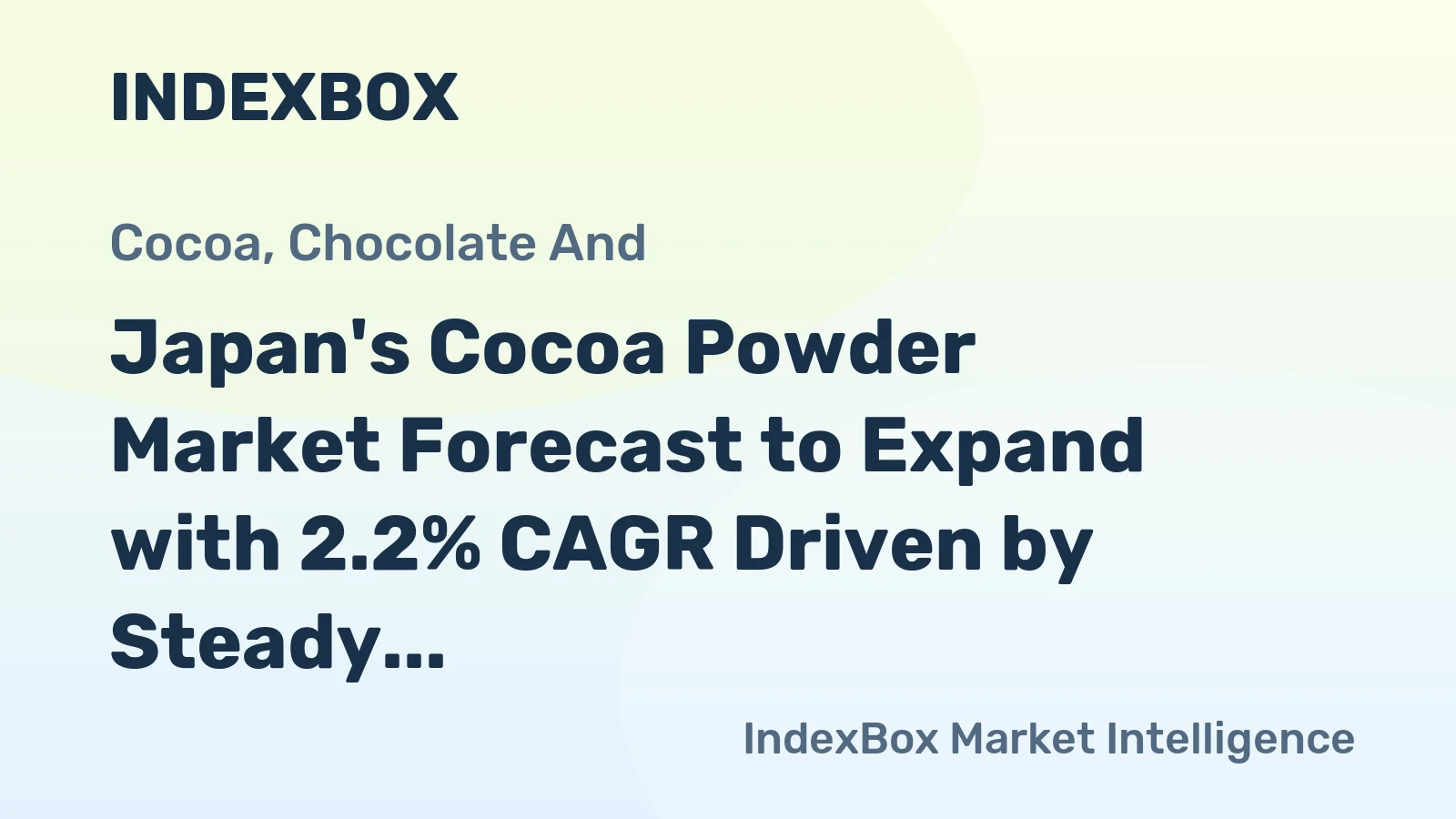 Japan's Cocoa Powder Market Forecast to Expand with 2.2% CAGR Driven by Steady Demand