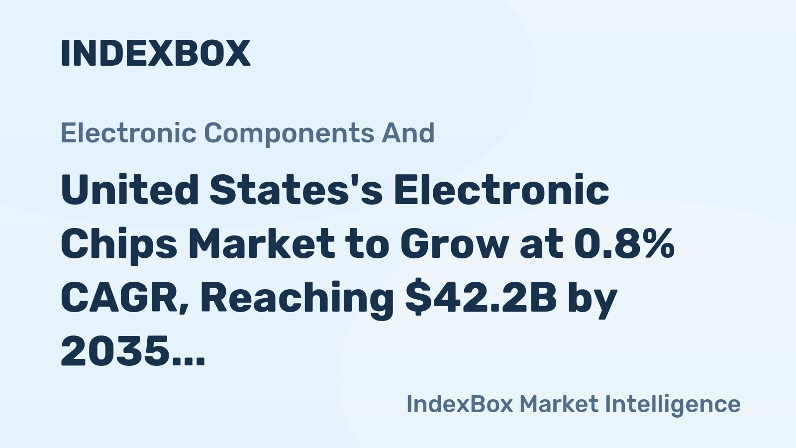 United States's Electronic Chips Market to Grow at 0.8% CAGR, Reaching $42.2B by 2035