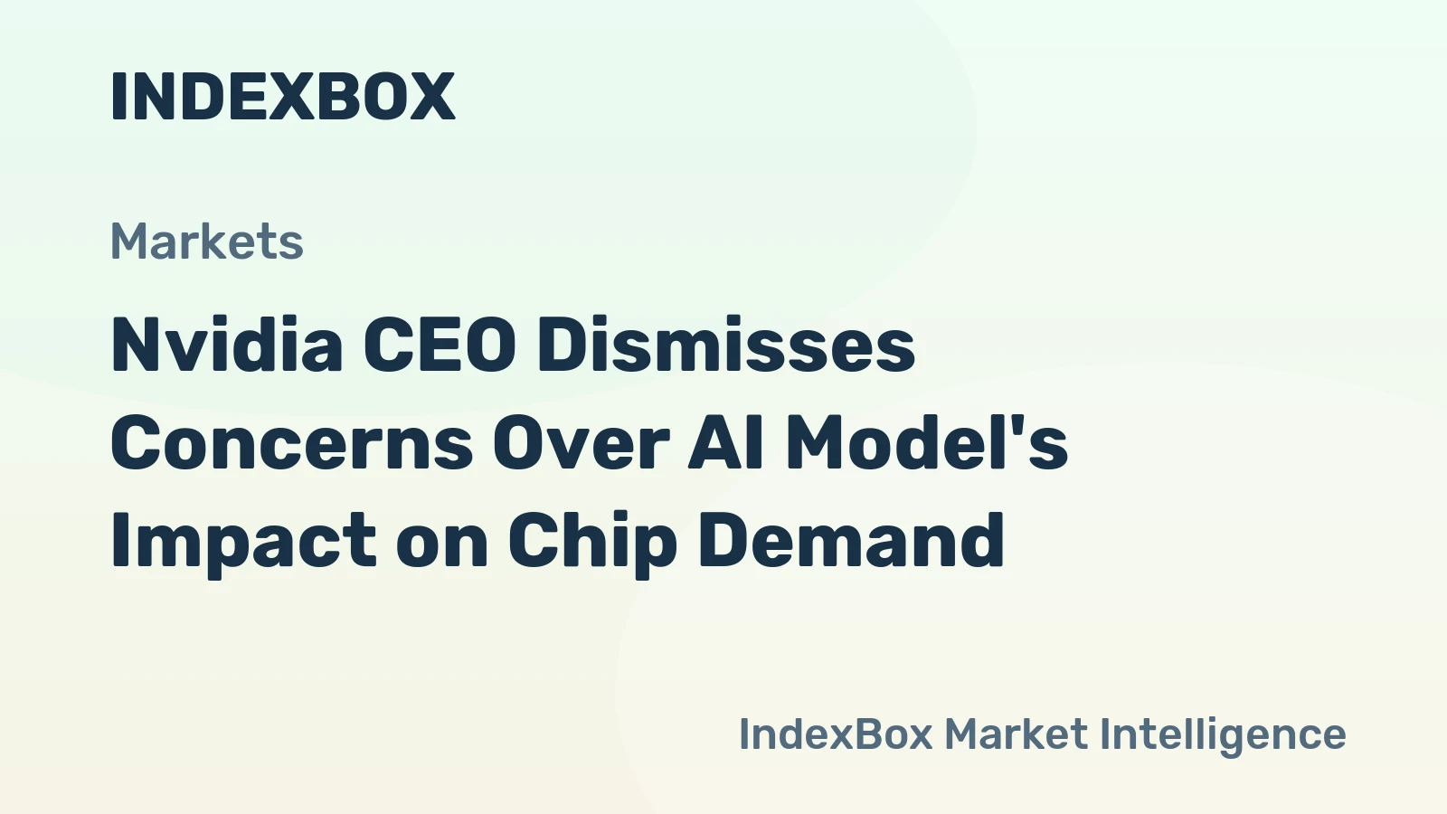 Nvidia CEO Dismisses Concerns Over AI Model's Impact on Chip Demand