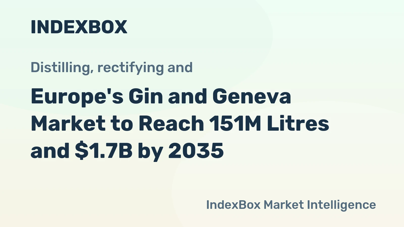 Europe's Gin and Geneva Market to Reach 151M Litres and $1.7B by 2035