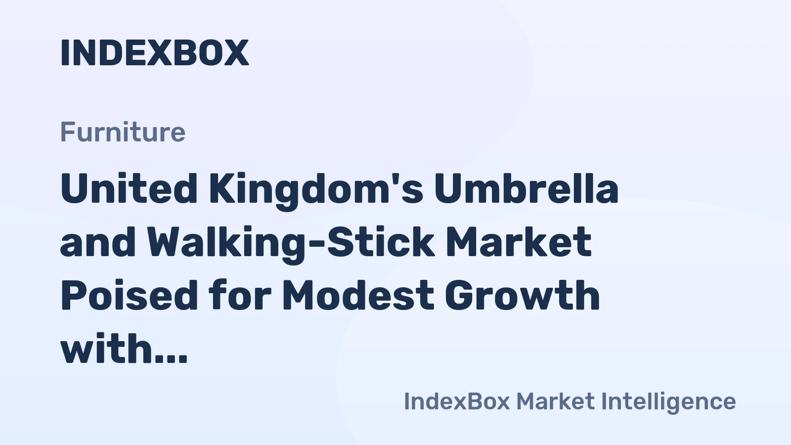 United Kingdom's Umbrella and Walking-Stick Market Poised for Modest Growth with a 1.3% Volume CAGR