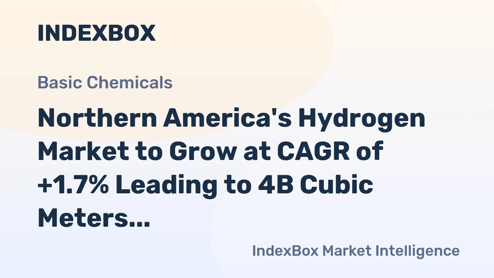 Northern America's Hydrogen Market to Grow at CAGR of +1.7% Leading to 4B Cubic Meters Consumption by 2035