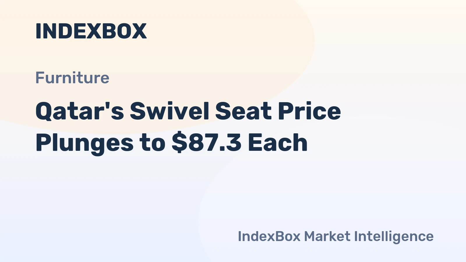 Qatar's Swivel Seat Price Plunges to $87.3 Each