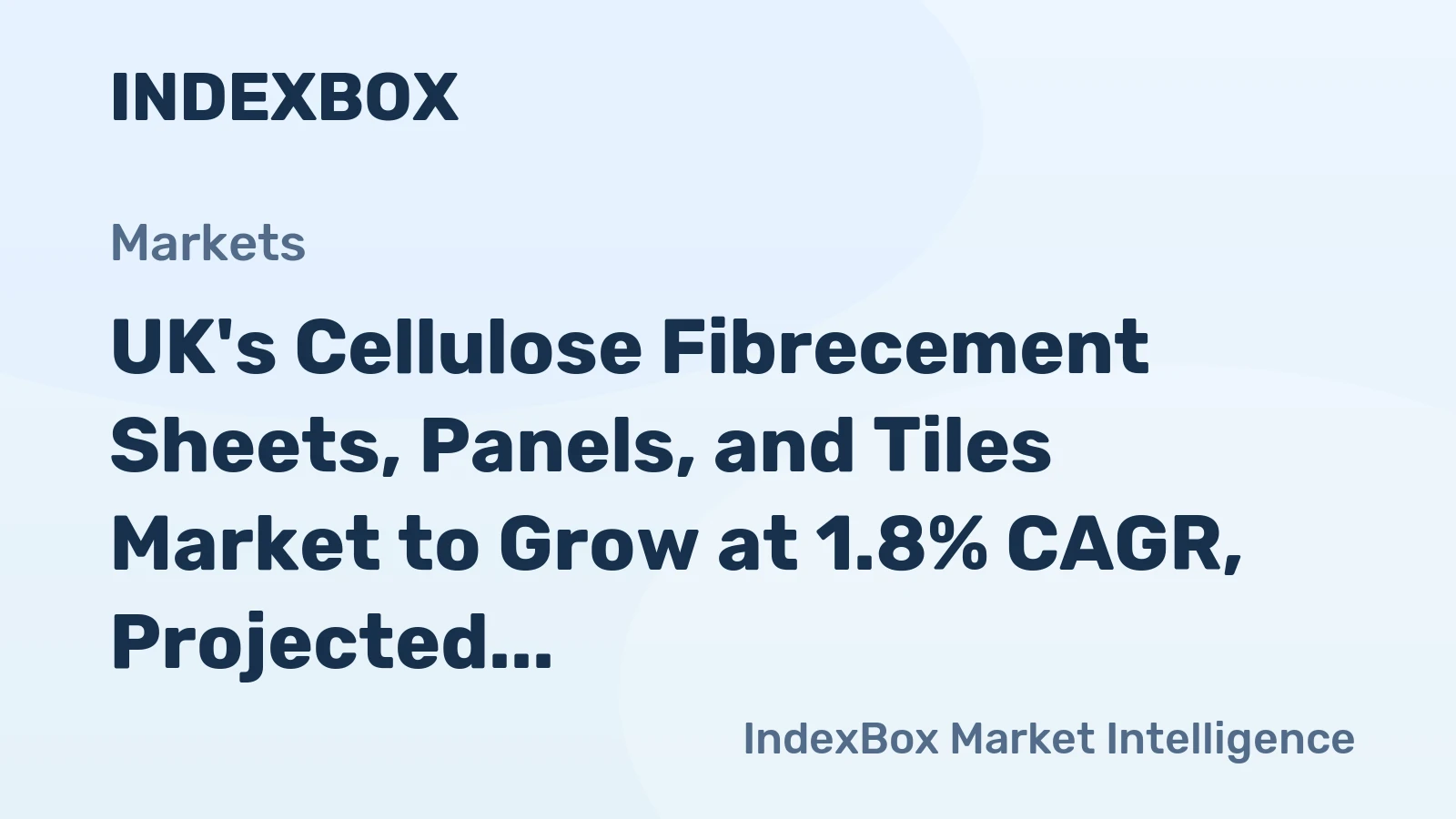 UK's Cellulose Fibrecement Sheets, Panels, and Tiles Market to Grow at 1.8% CAGR, Projected to Reach 382K Tons by 2035