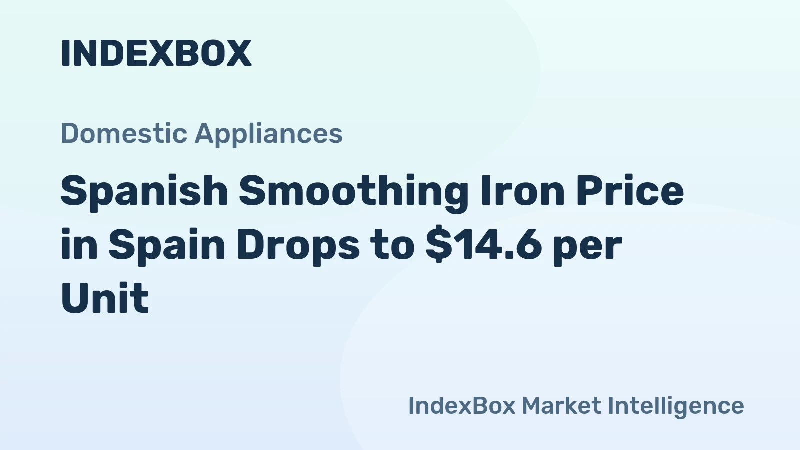 Spanish Smoothing Iron Price in Spain Drops to $14.6 per Unit