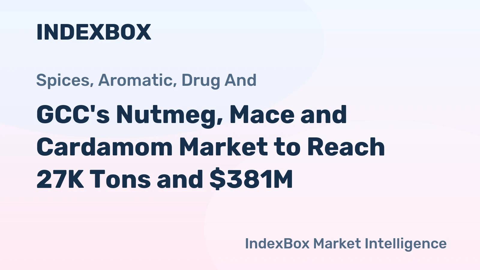 GCC's Nutmeg, Mace and Cardamom Market to Reach 27K Tons and $381M