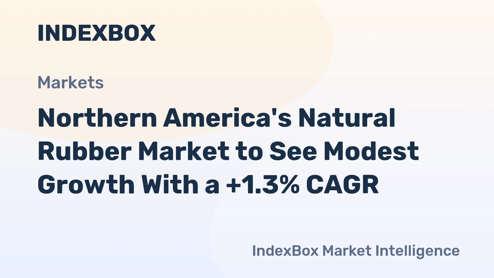 Northern America's Natural Rubber Market to See Modest Growth With a +1.3% CAGR