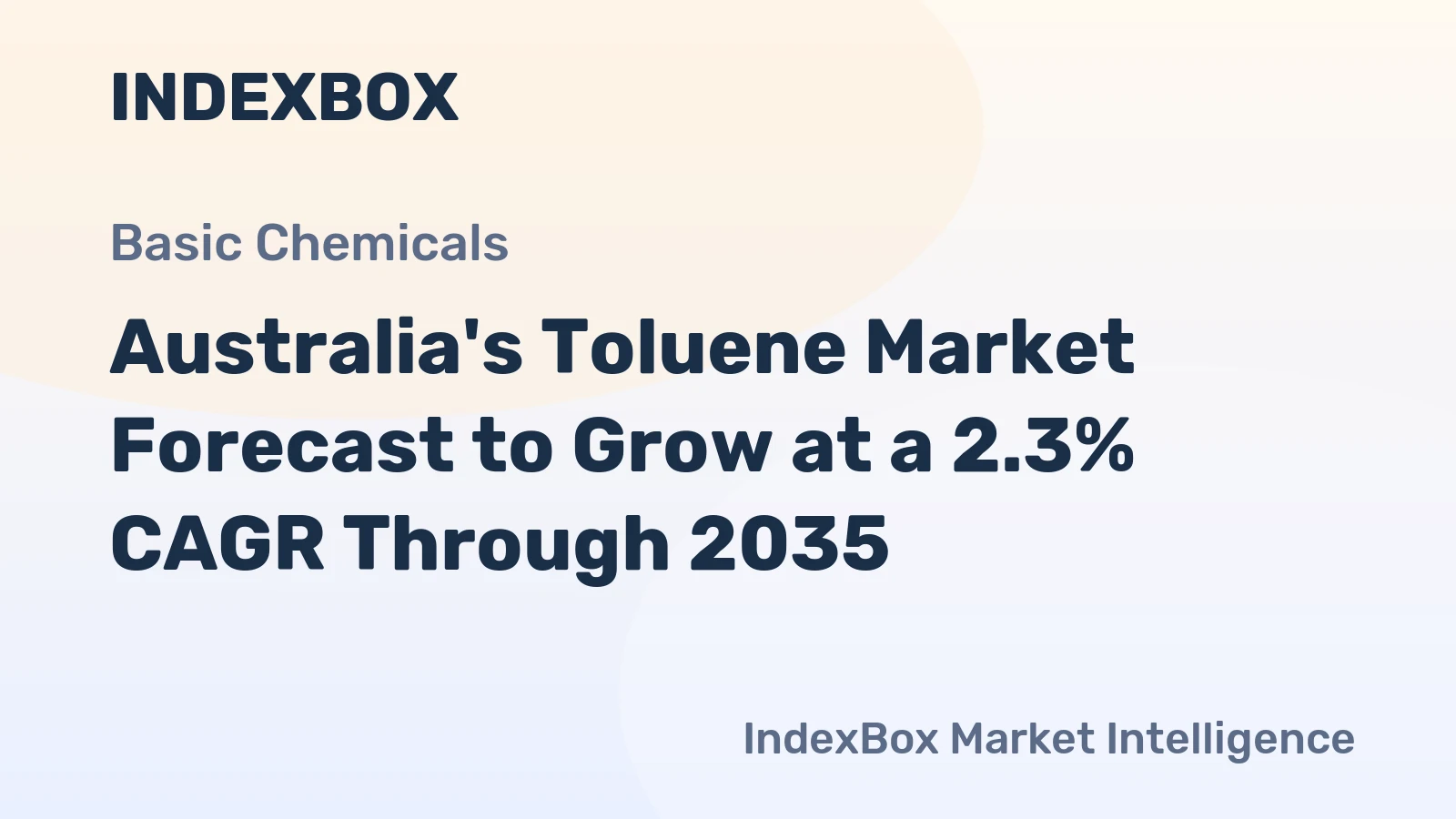 Australia's Toluene Market Forecast to Grow at a 2.3% CAGR Through 2035