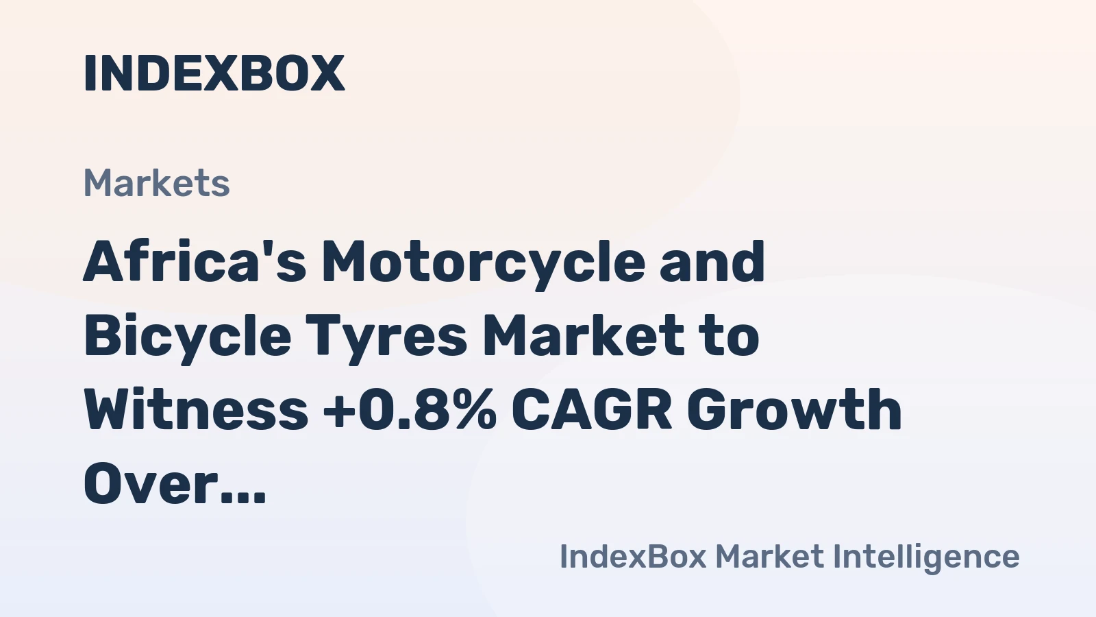 Africa's Motorcycle and Bicycle Tyres Market to Witness +0.8% CAGR Growth Over Next Decade