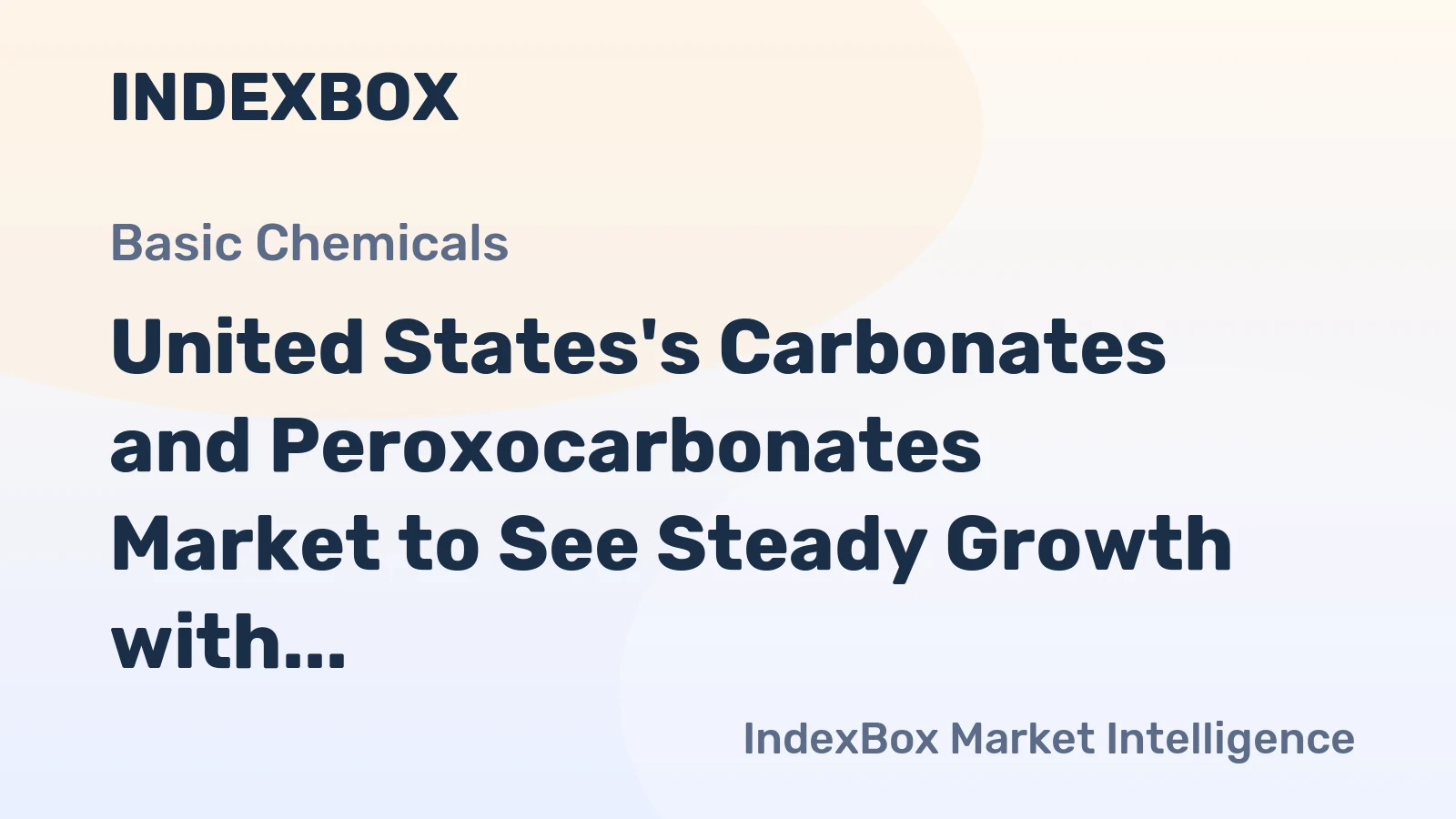 United States's Carbonates and Peroxocarbonates Market to See Steady Growth with 1.5% CAGR Through 2035