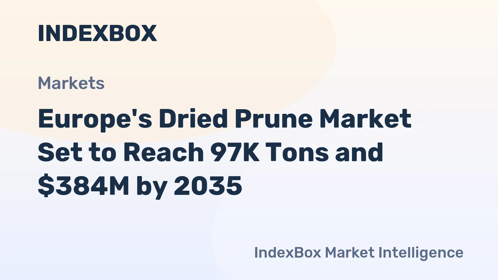 Europe's Dried Prune Market Set to Reach 97K Tons and $384M by 2035