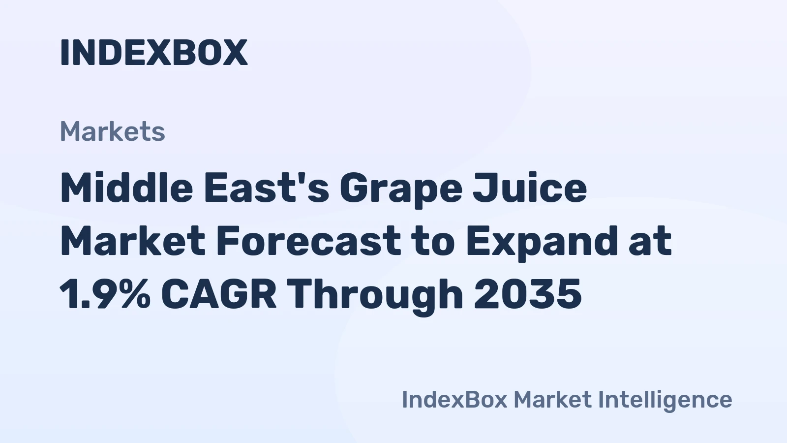 Middle East's Grape Juice Market Forecast to Expand at 1.9% CAGR Through 2035
