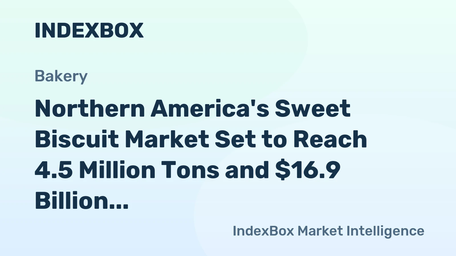 Northern America's Sweet Biscuit Market Set to Reach 4.5 Million Tons and $16.9 Billion