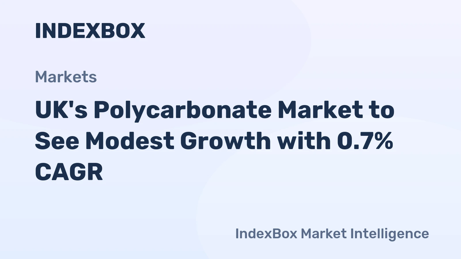 UK's Polycarbonate Market to See Modest Growth with 0.7% CAGR
