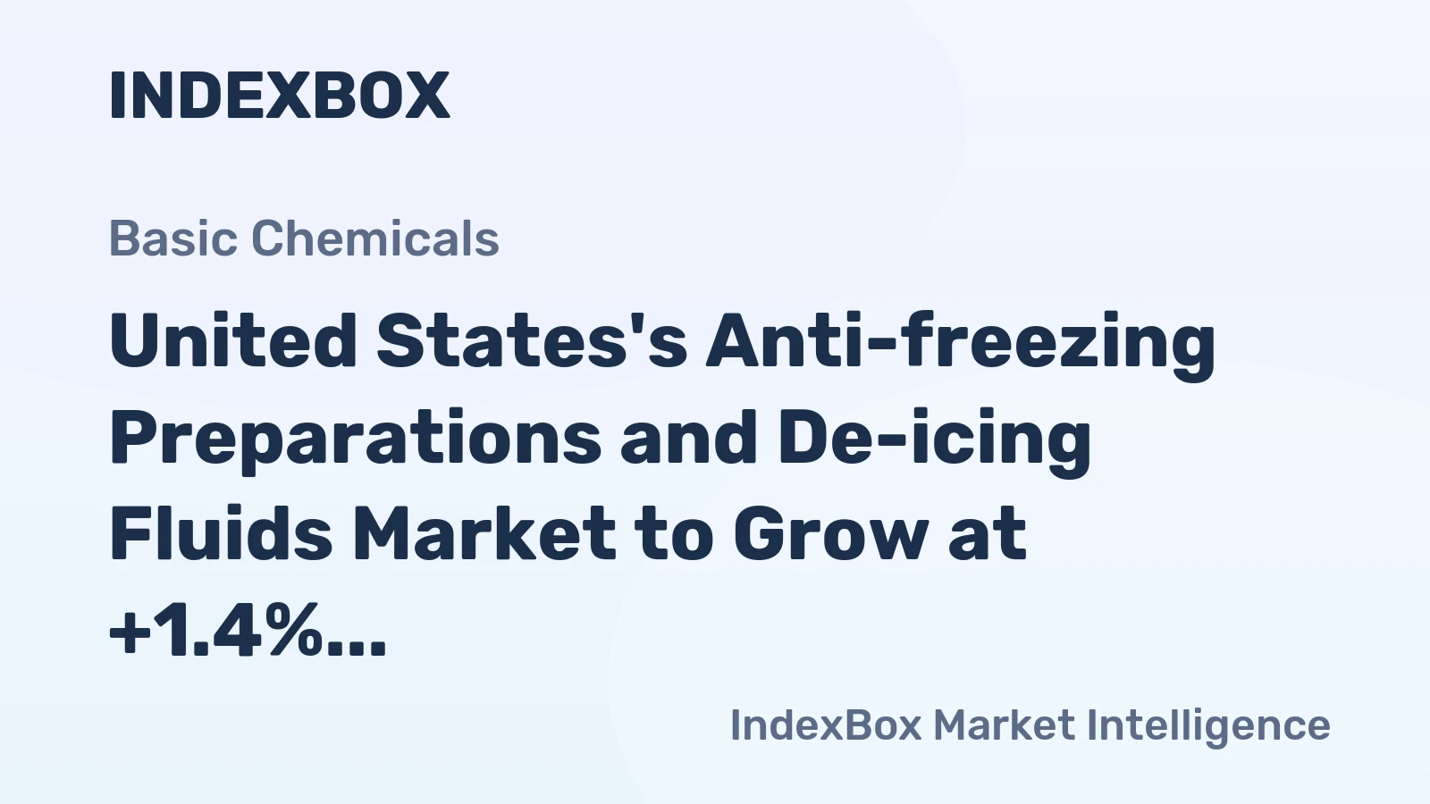 United States's Anti-freezing Preparations and De-icing Fluids Market to Grow at +1.4% CAGR, Reach 1M Tons by 2035