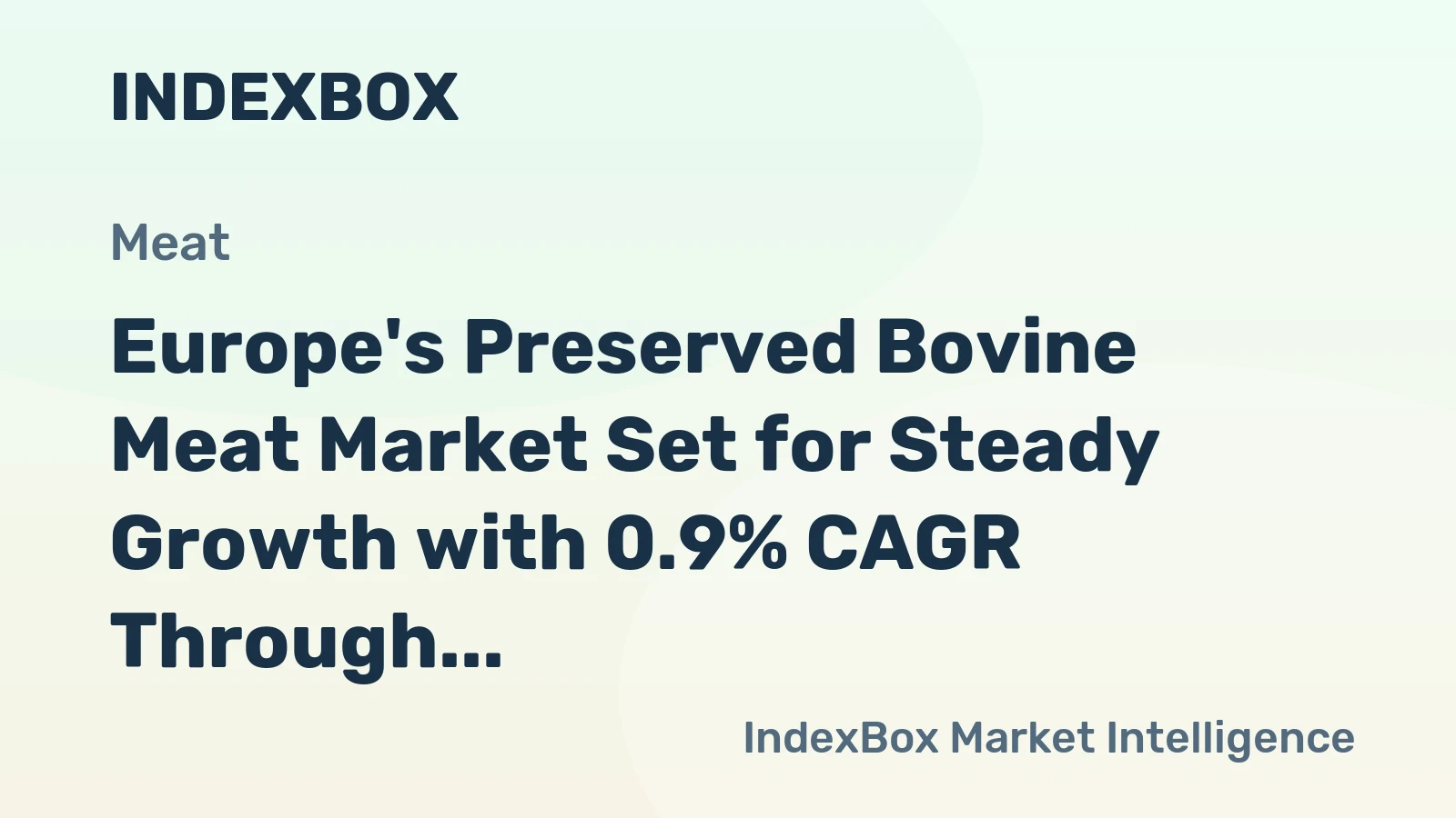 Europe's Preserved Bovine Meat Market Set for Steady Growth with 0.9% CAGR Through 2035
