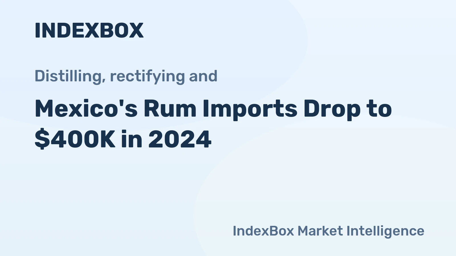 Mexico's Rum Imports Drop to $400K in 2024