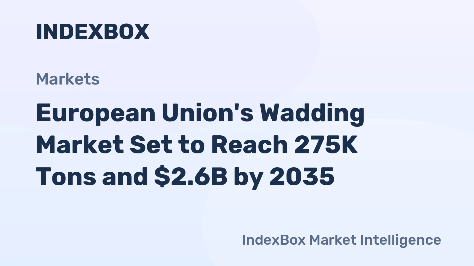 European Union's Wadding Market Set to Reach 275K Tons and $2.6B by 2035