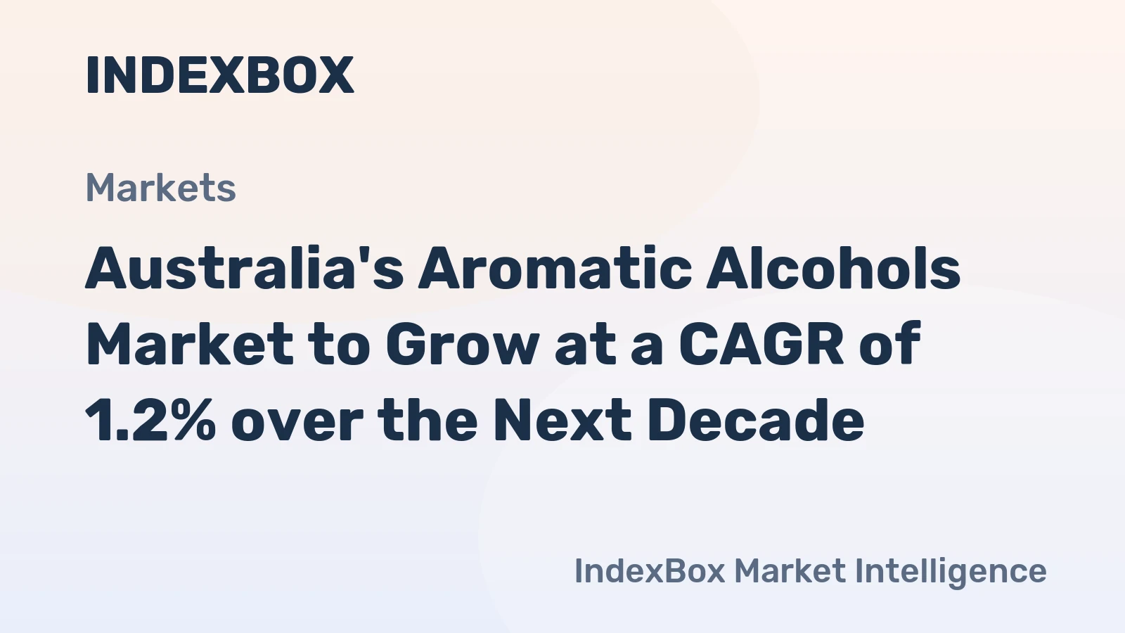 Australia's Aromatic Alcohols Market to Grow at a CAGR of 1.2% over the Next Decade